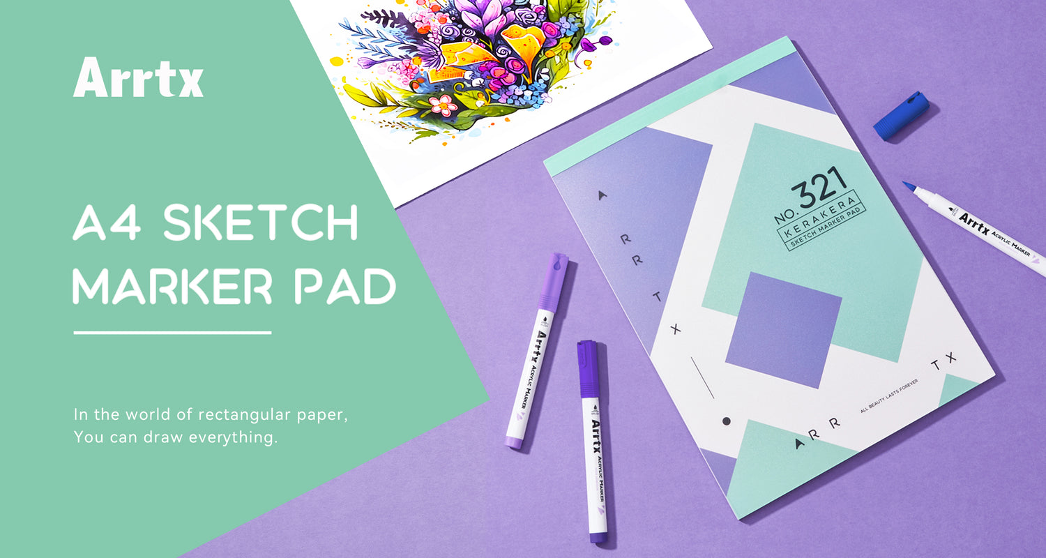 Arrtx No.321 A4 Sketchbook Of Marker Paper Pad – ArrtxArt