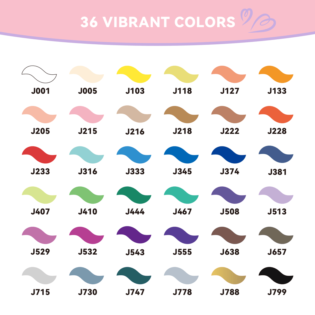 Arrtx Simptap Acrylic Marker 36 Colors Top Valve Action Paint Pen ...