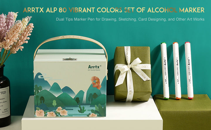 Arrtx ALP 80 Alcohol Markers Paint Marker Dual Tip – ArrtxArt