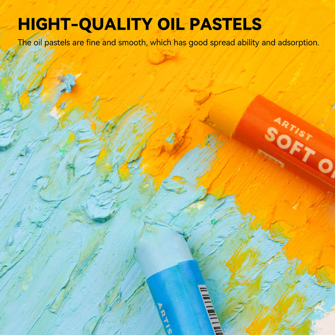 Arrtx 72 Colors Oil Pastels Smooth Drawing Pastel Set – ArrtxArt